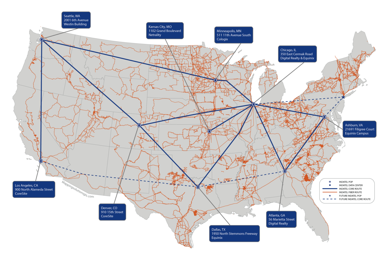 National Map Via INDATEL | Hoosier Net